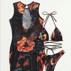 Swim | Bikini With Matching Cover Up Dress | Poshmark